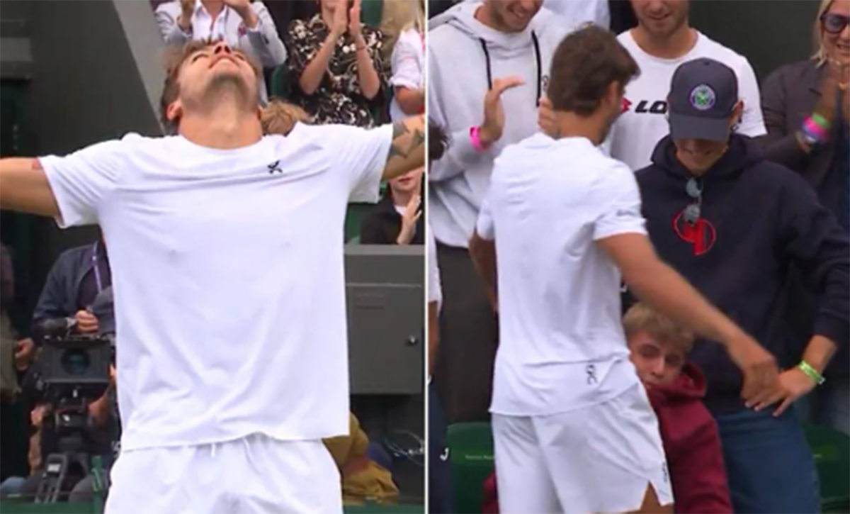 Wimbledon, Sinner consola e aiuta Dimitrov in lacrime dopo il ritiro ...