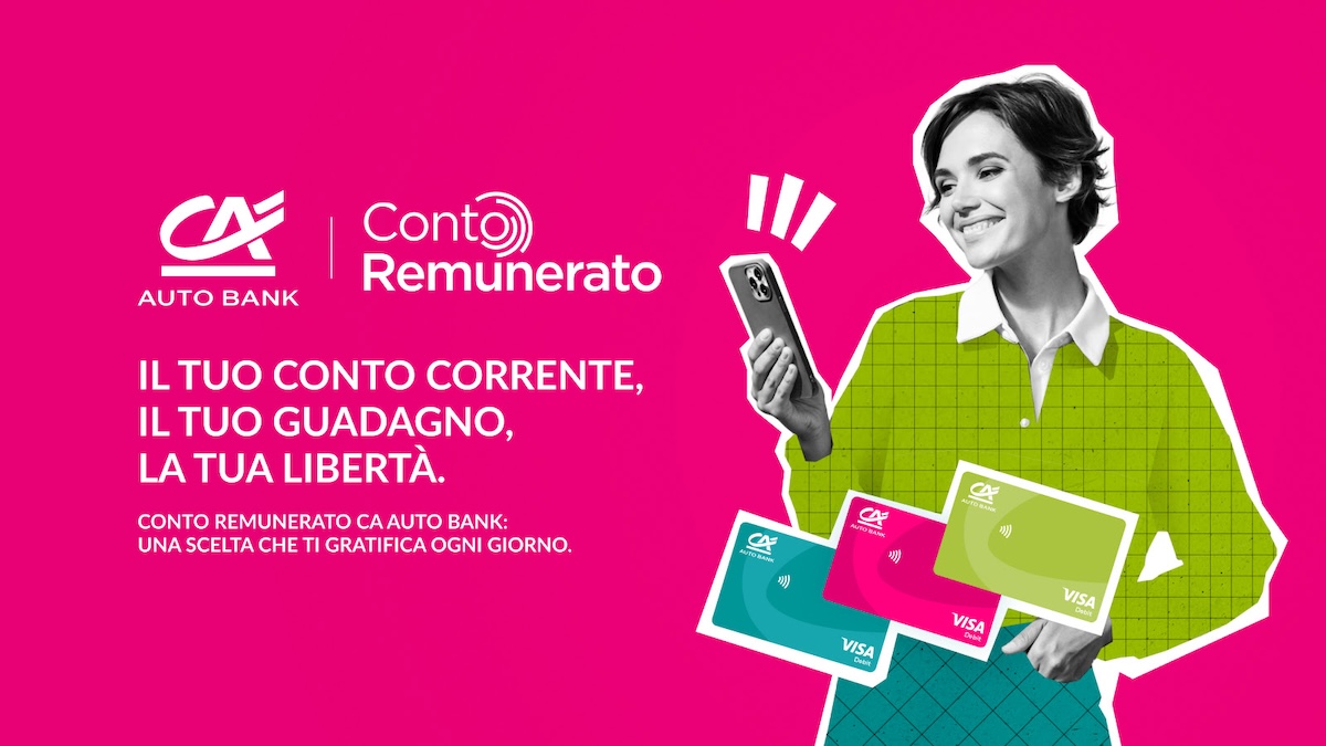 CA Auto Bank lancia il Conto Corrente Remunerato: liquidità libera al 3,3%