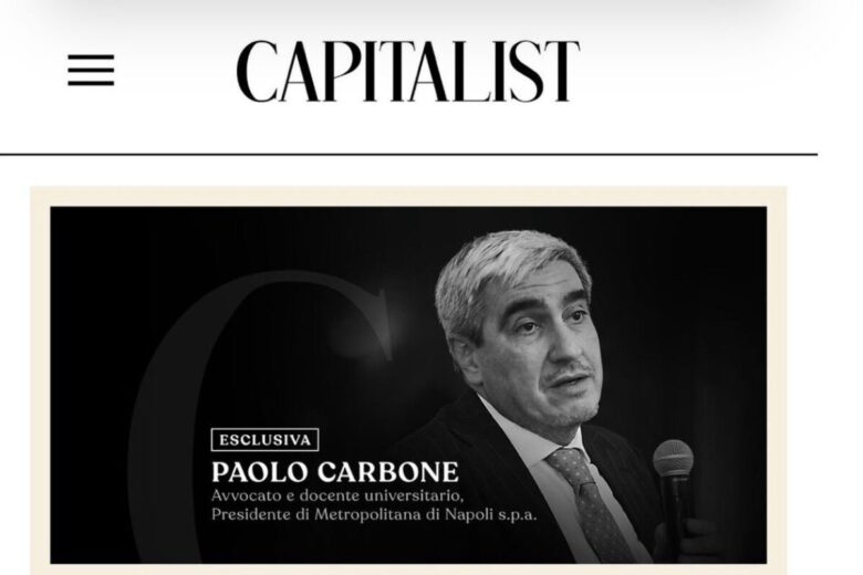 Una lunga intervista al Presidente di Metropolitana di Napoli sul ...